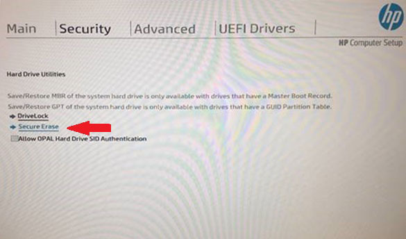 HPとASUSのセキュア消去ツールを使用する方法をご紹介します