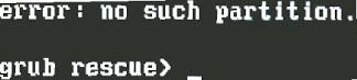 解決済—Windows10でエラー「no such partition. grub rescue」 - MiniTool Partition Wizard