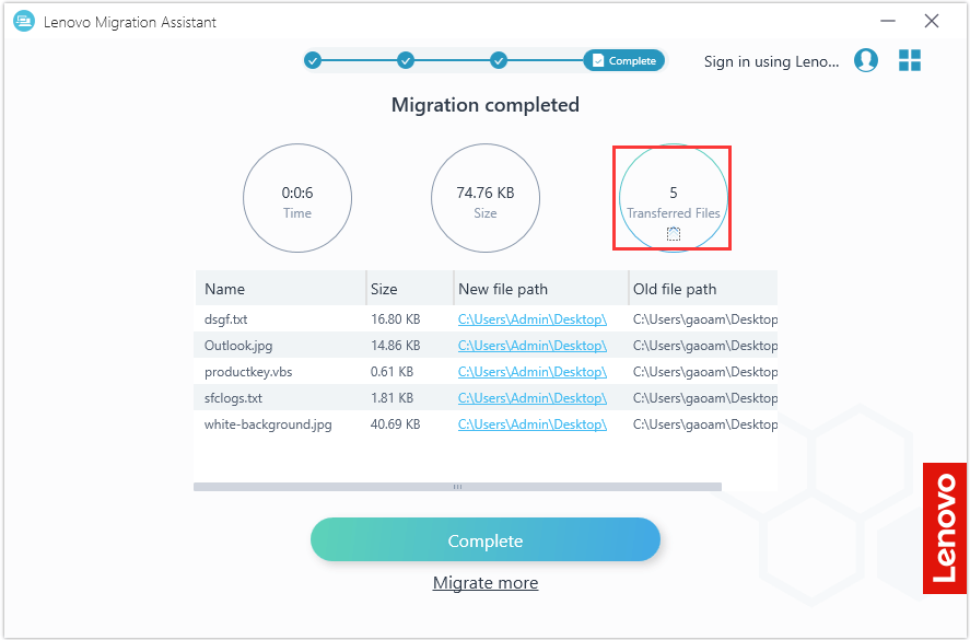 Lenovo Migration Assistantの使い方と代替ソフト Minitool Partition Wizard